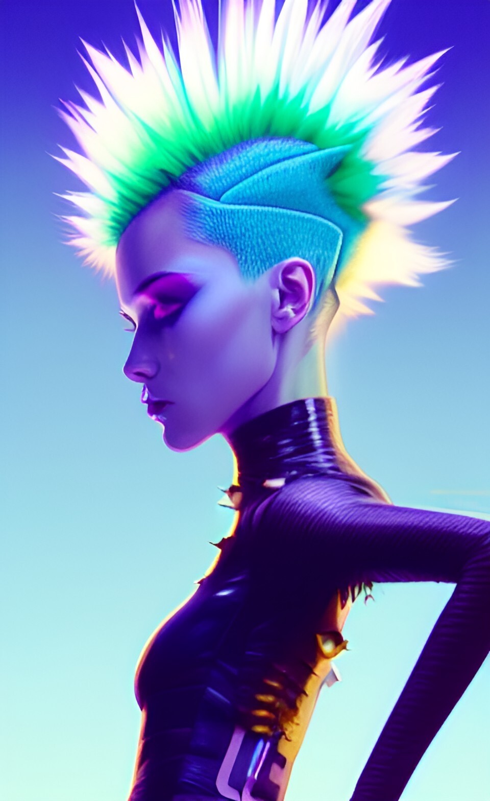 ArtStation - Cyber punk lady 260 jpg wombo art | Artworks