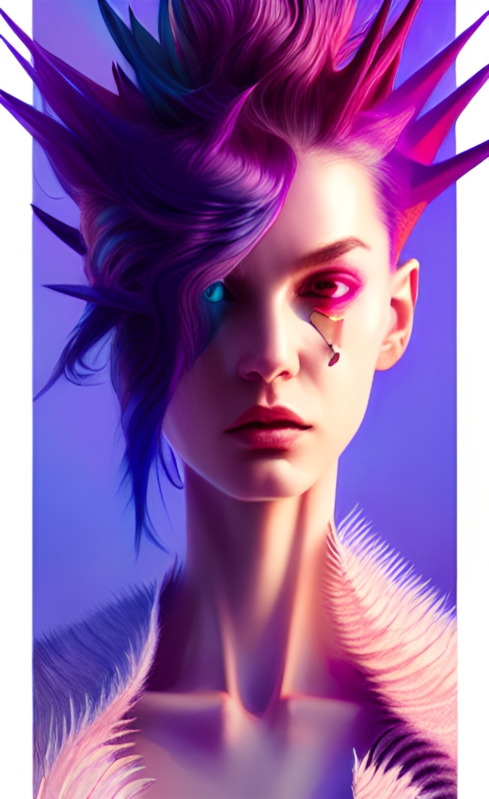 ArtStation - Cyber punk lady 260 jpg wombo art | Artworks
