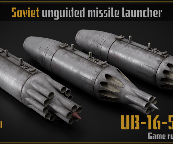ArtStation - Game ready models of soviet UB-16-57-series unguided ...
