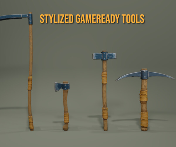 ArtStation - Stylized Gameready Tools Pack | Game Assets