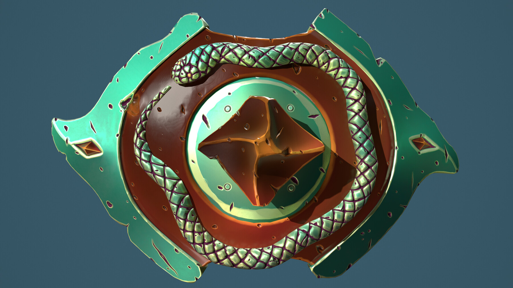 ArtStation - Snake shield | Game Assets
