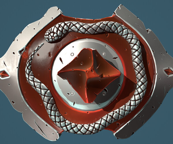 ArtStation - Snake shield | Game Assets