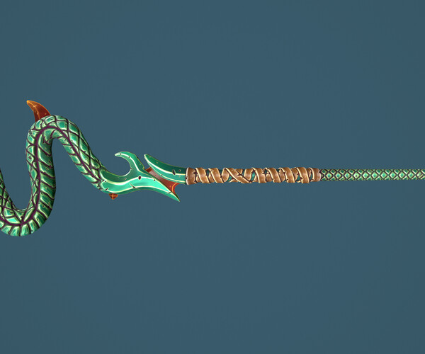 ArtStation - Snake staff | Game Assets