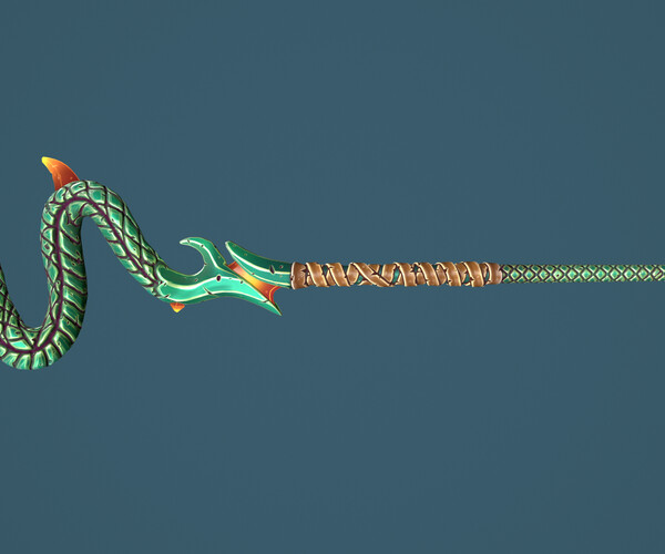ArtStation - Snake staff | Game Assets
