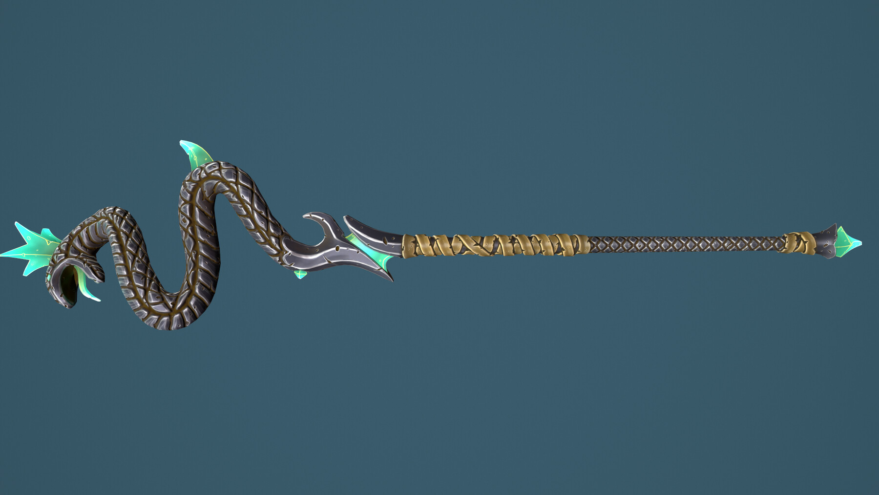 ArtStation - Snake staff | Game Assets