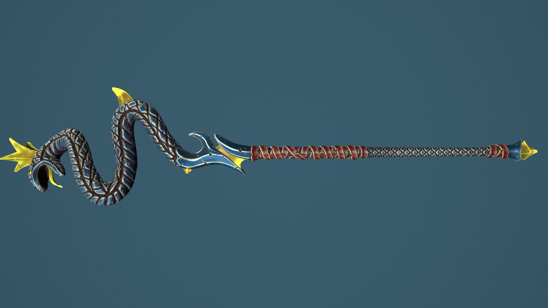 ArtStation - Snake staff | Game Assets