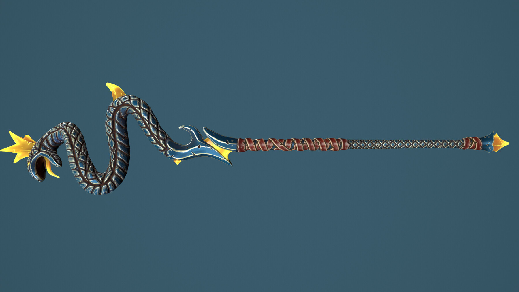 ArtStation - Snake staff | Game Assets