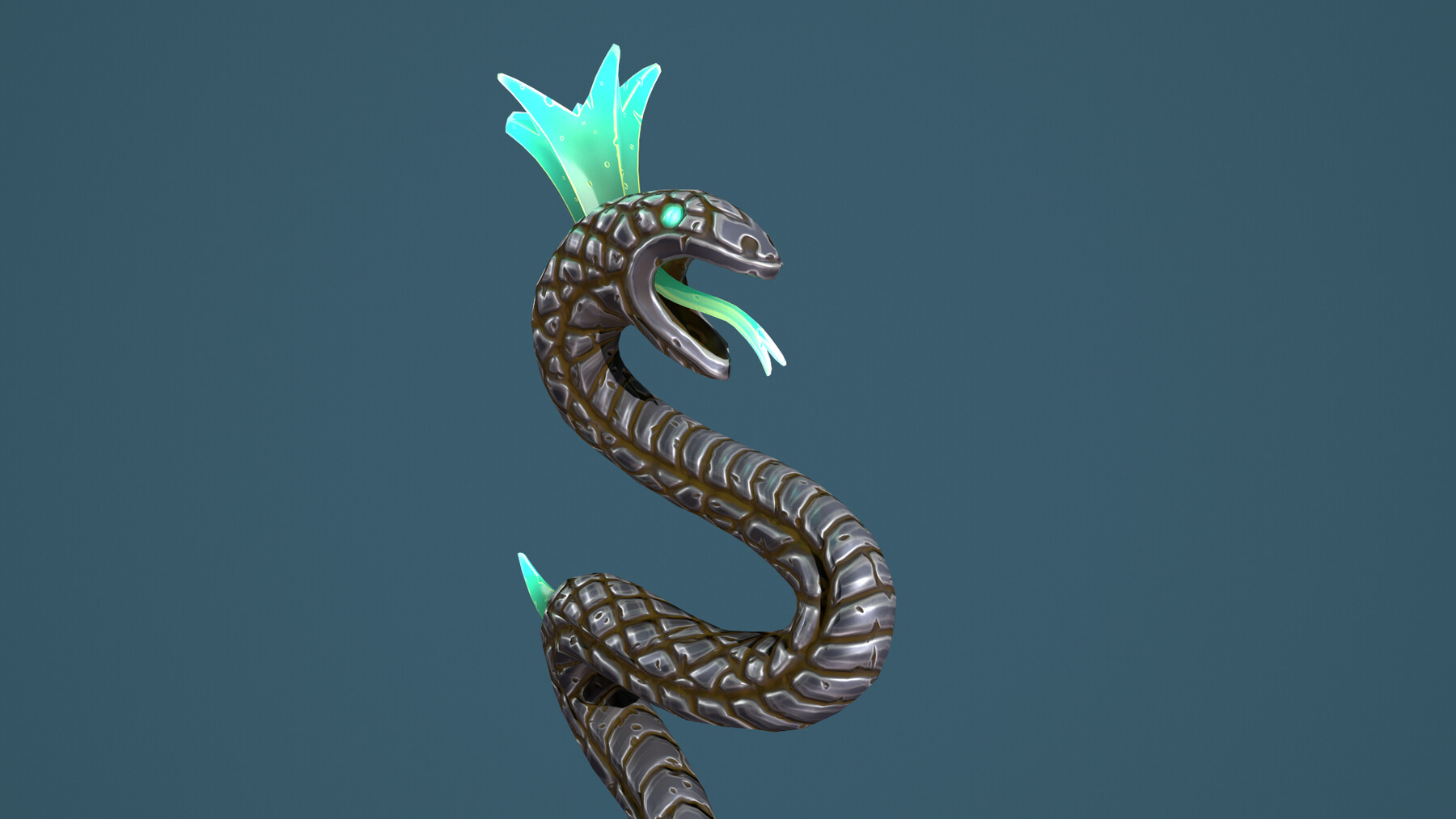 ArtStation - Snake staff | Game Assets