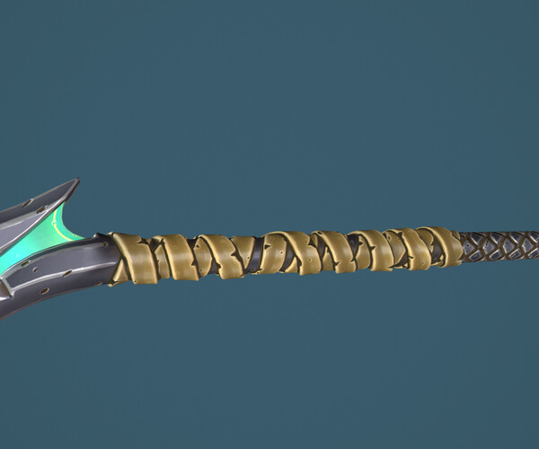 ArtStation - Snake staff | Game Assets