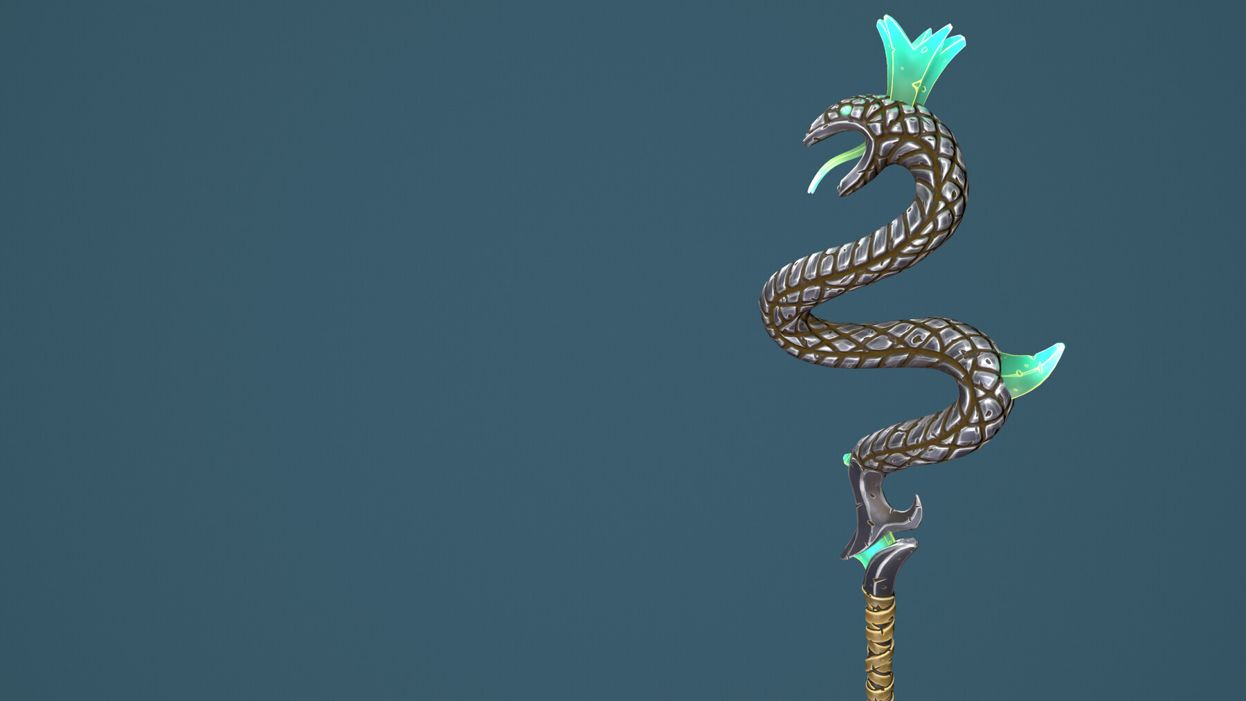 ArtStation - Snake staff | Game Assets