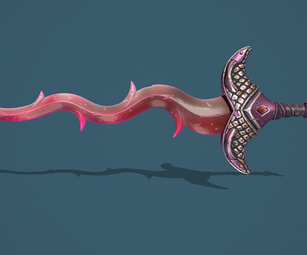ArtStation - Snake two handed sword | Game Assets