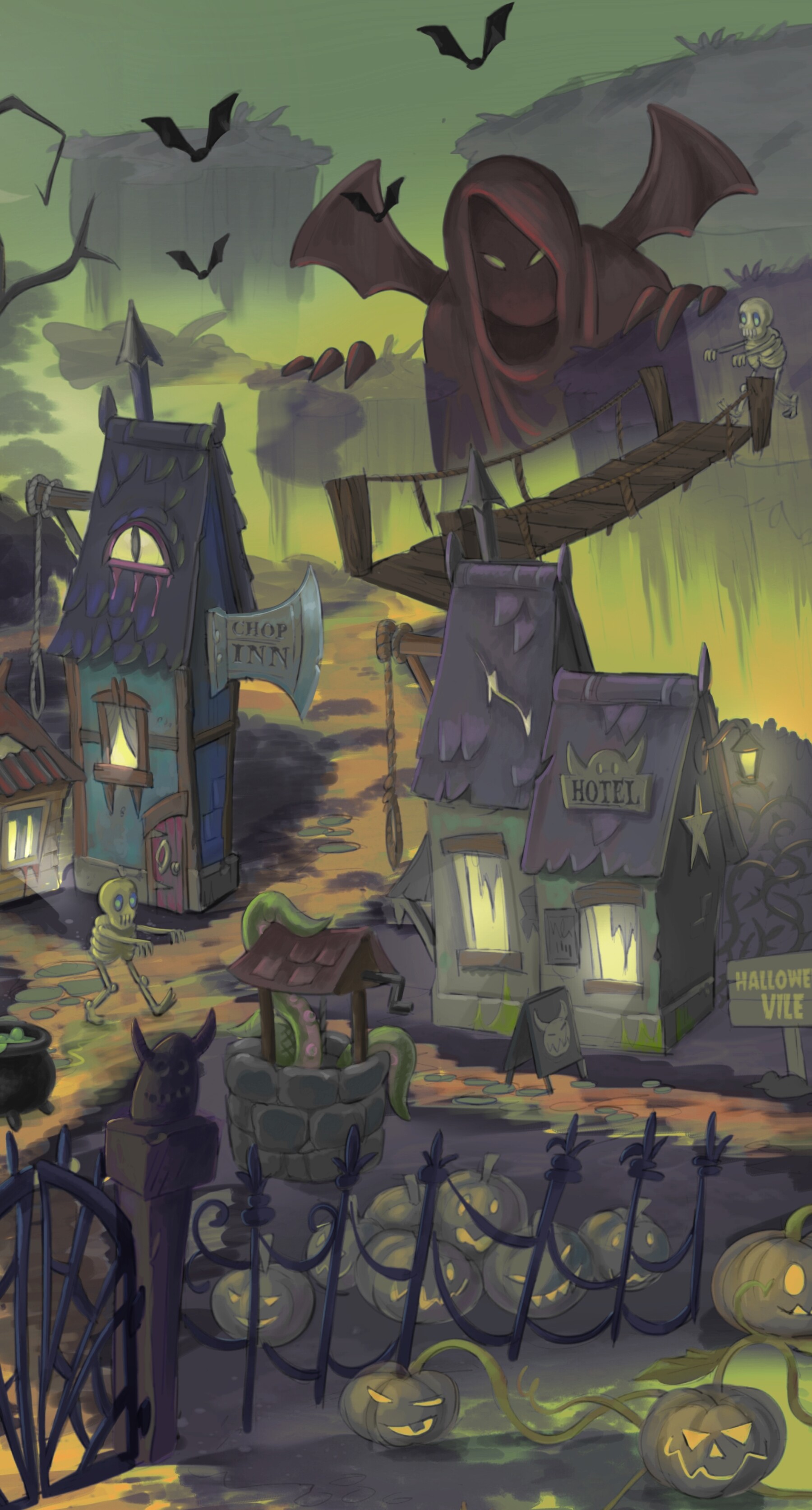 ArtStation - Halloween land | Artworks