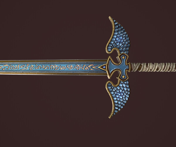 ArtStation - Rune two handed sword | Game Assets