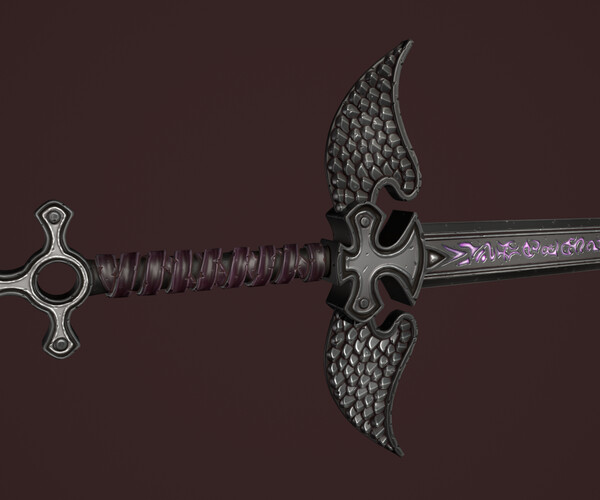 ArtStation - Rune two handed sword | Game Assets