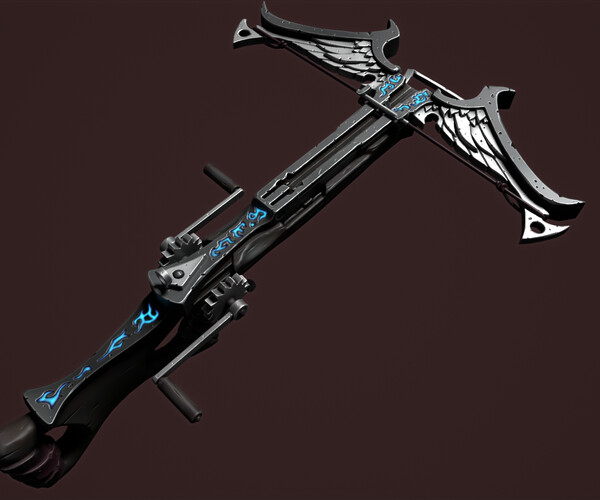 ArtStation - Rune crossbow and quiver | Game Assets