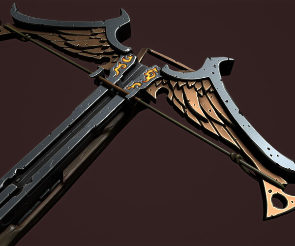 ArtStation - Rune crossbow and quiver | Game Assets