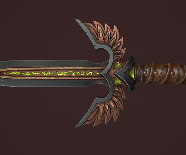 ArtStation - Rune dagger | Game Assets