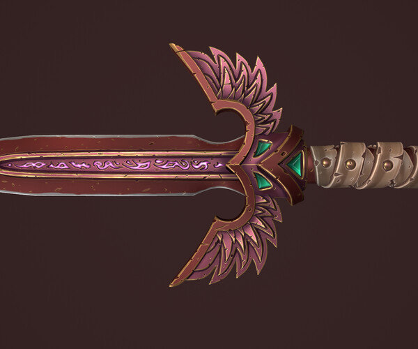 ArtStation - Rune dagger | Game Assets