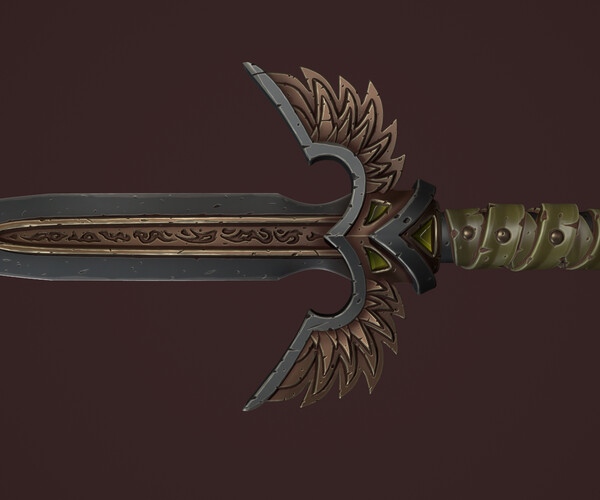 ArtStation - Rune dagger | Game Assets