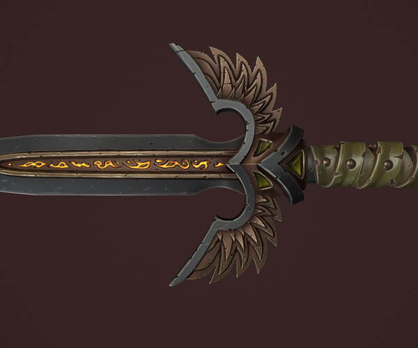ArtStation - Rune dagger | Game Assets