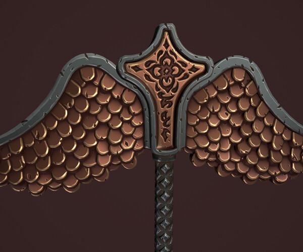 ArtStation - Rune scepter | Game Assets