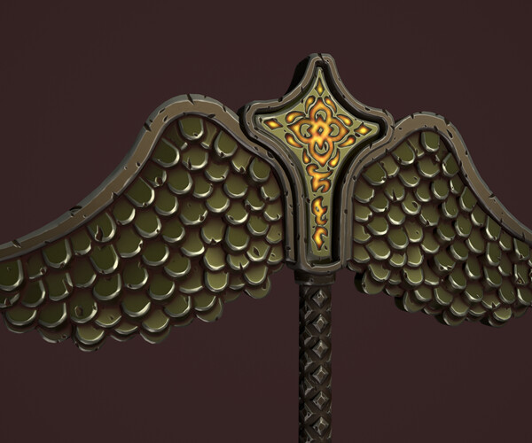 ArtStation - Rune scepter | Game Assets