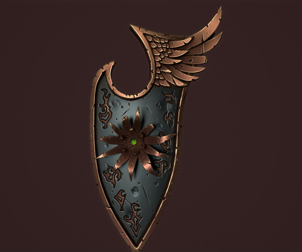 ArtStation - Rune shield | Game Assets