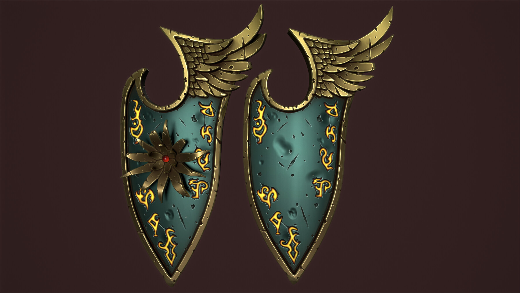 ArtStation - Rune shield | Game Assets
