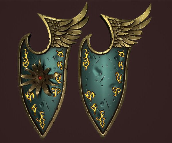 ArtStation - Rune shield | Game Assets