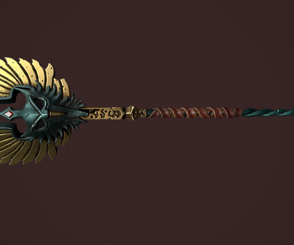 ArtStation - Rune staff | Game Assets
