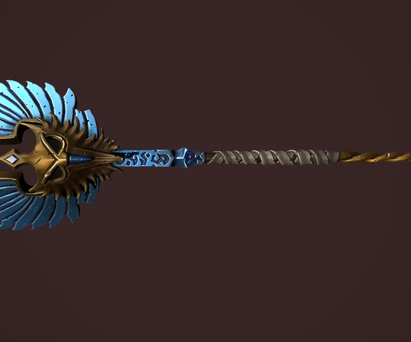 ArtStation - Rune staff | Game Assets