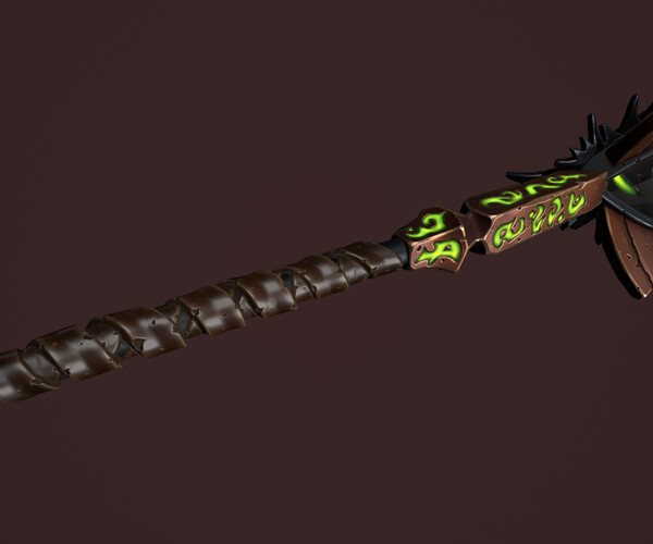 ArtStation - Rune staff | Game Assets