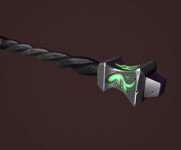 ArtStation - Rune staff | Game Assets