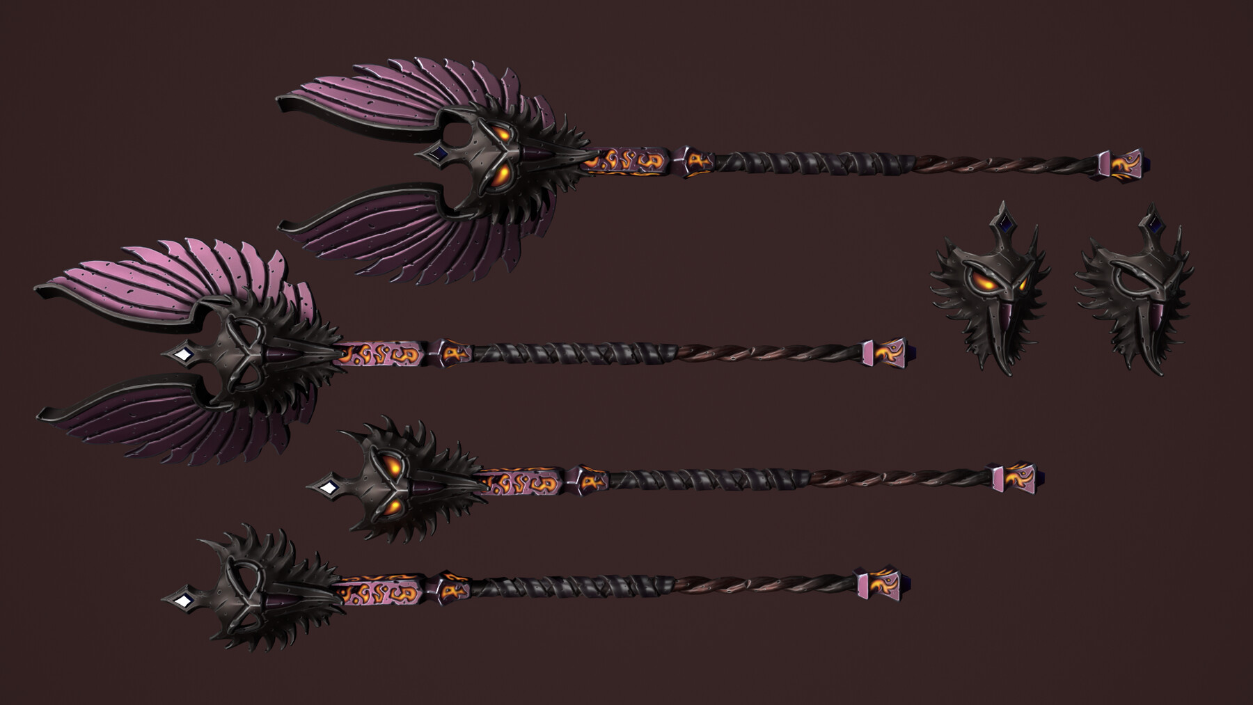 ArtStation - Rune staff | Game Assets