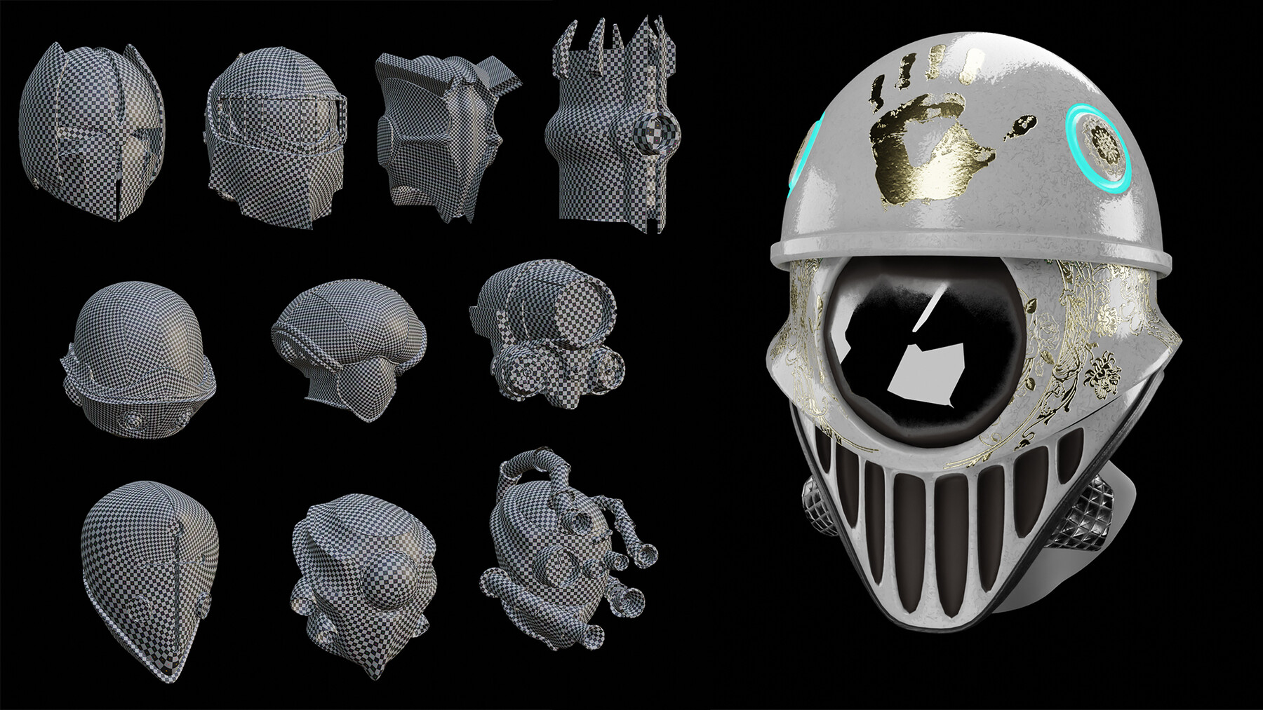ArtStation - Soldiers & Enforcers of Unknown Civilizations Helmet ...