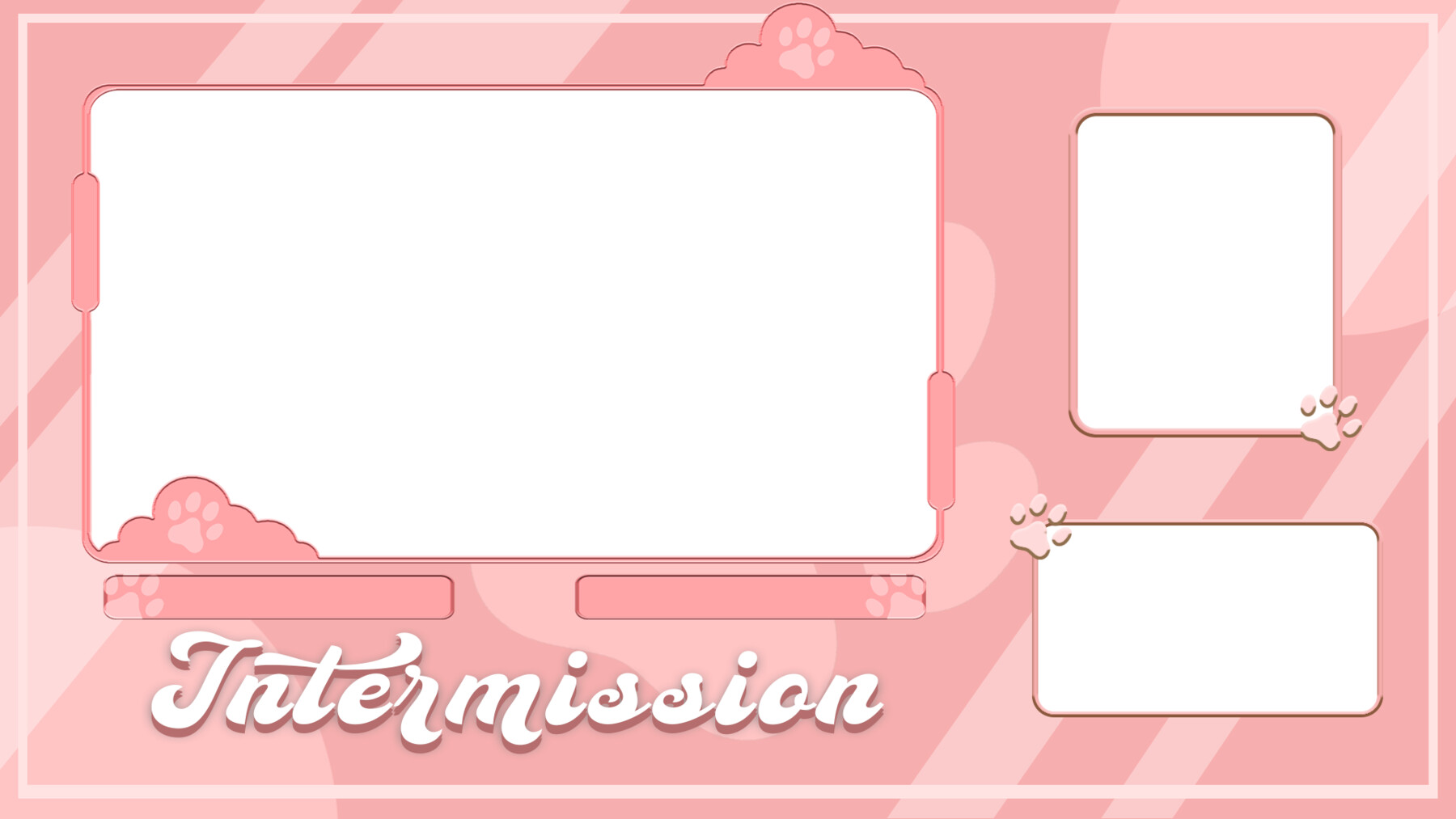 ArtStation - Overlay for Twitch"theme cute" | Artworks