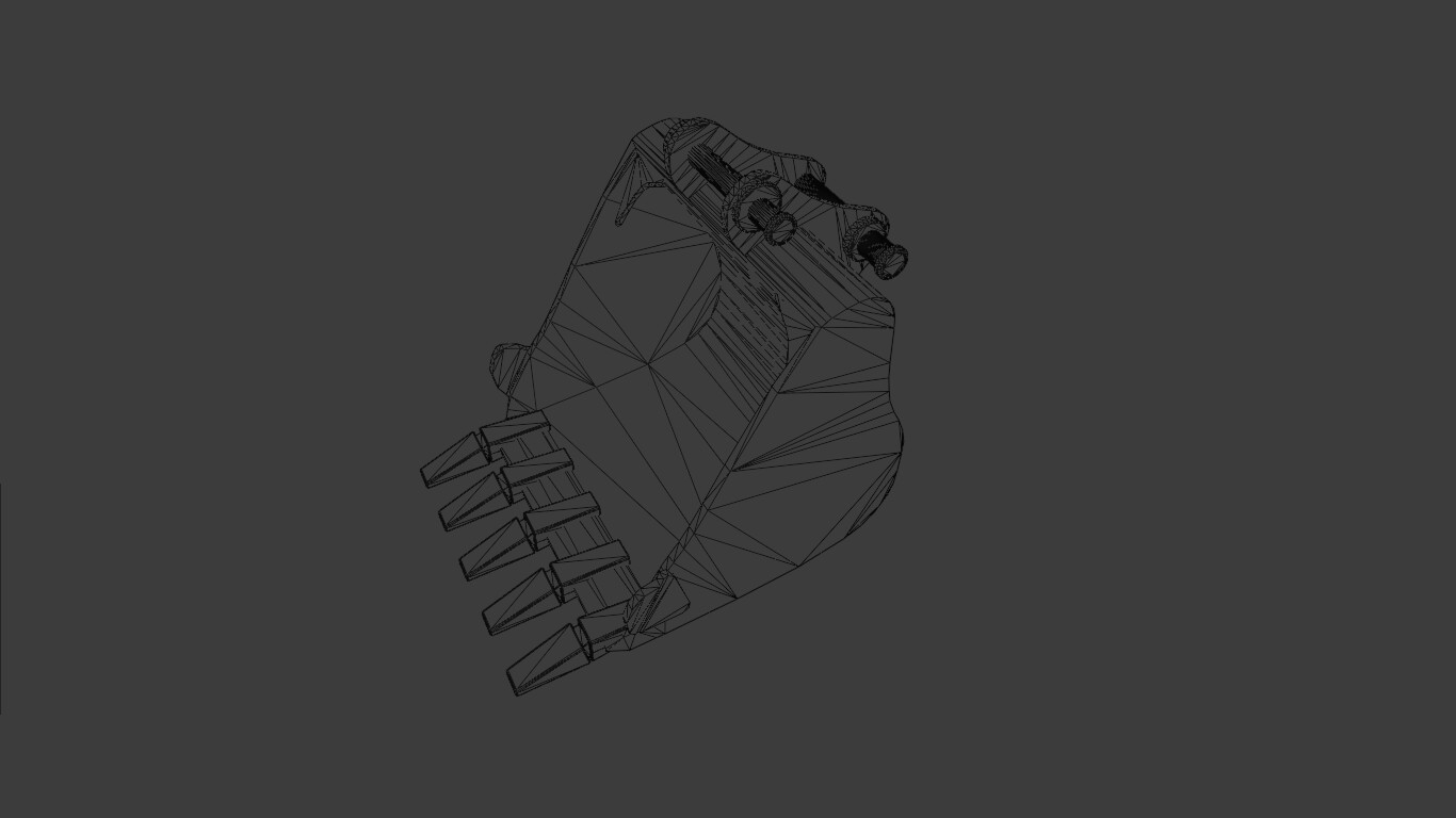 ArtStation - EXCAVATOR MACHINE PART LOW POLY GAME READY | Game Assets