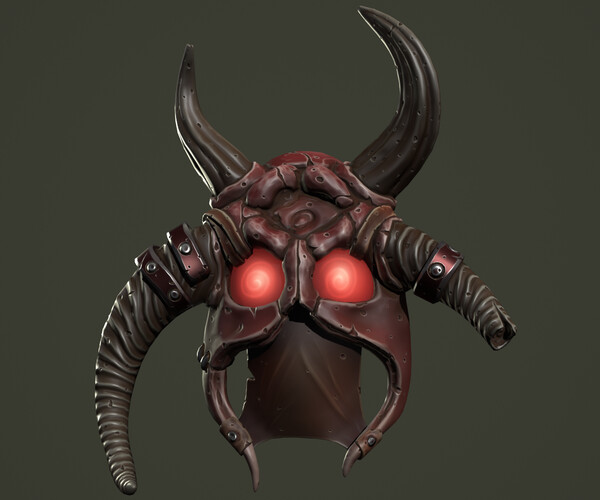 ArtStation - Barbarian mask | Game Assets