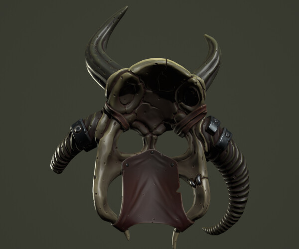 ArtStation - Barbarian mask | Game Assets