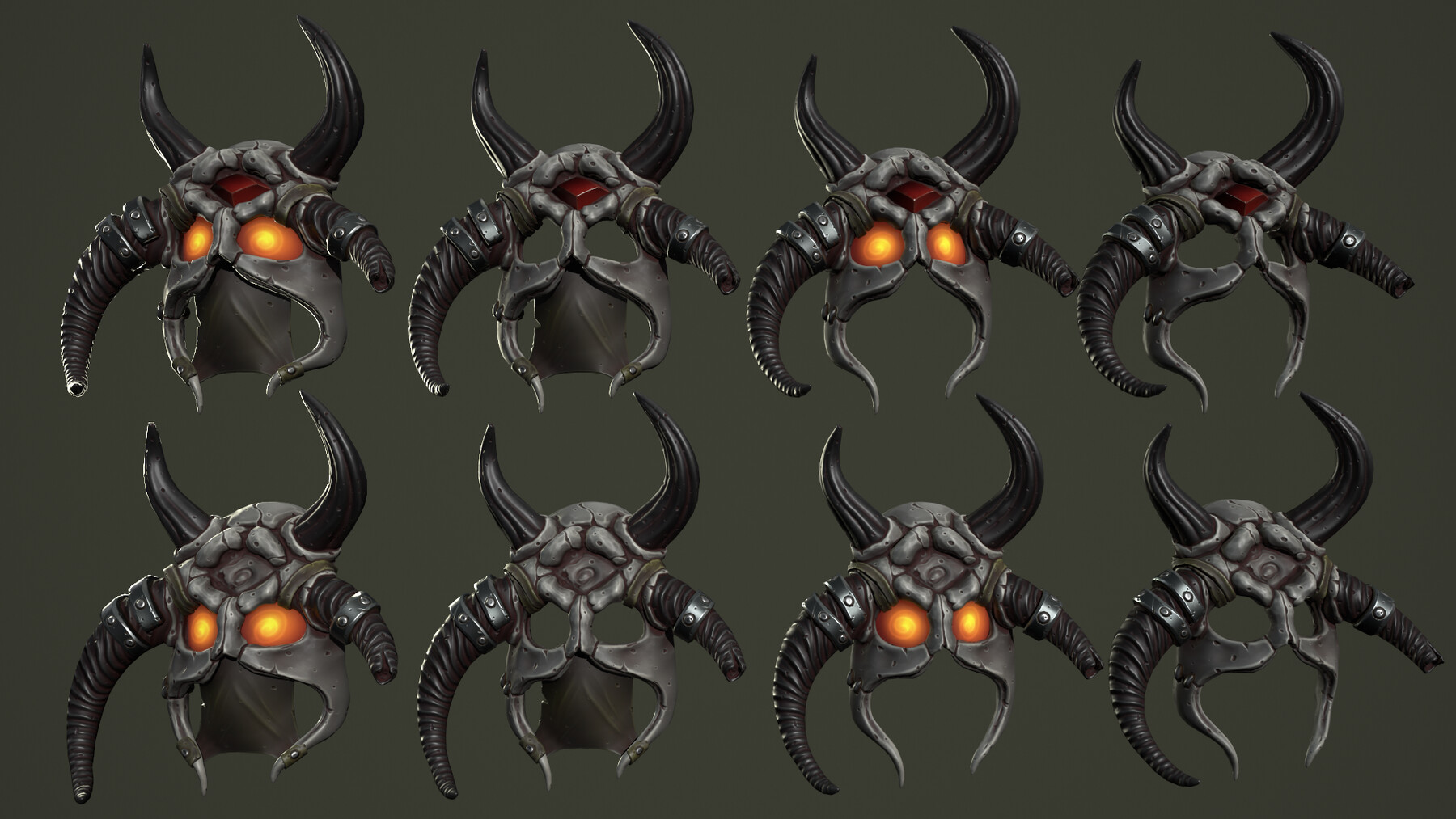 ArtStation - Barbarian mask | Game Assets