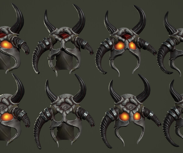 ArtStation - Barbarian mask | Game Assets