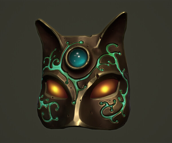 ArtStation - Cat mask | Game Assets