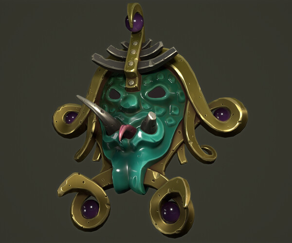 ArtStation - Jade mask | Game Assets