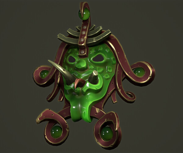 ArtStation - Jade mask | Game Assets