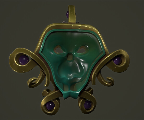 ArtStation - Jade mask | Game Assets