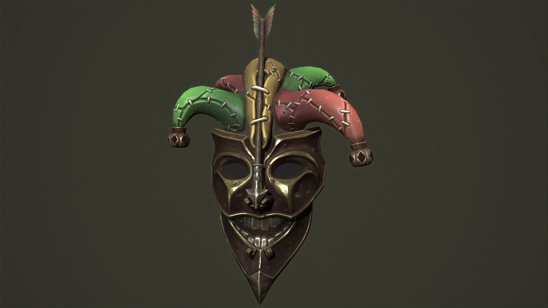 ArtStation - Jester mask | Game Assets