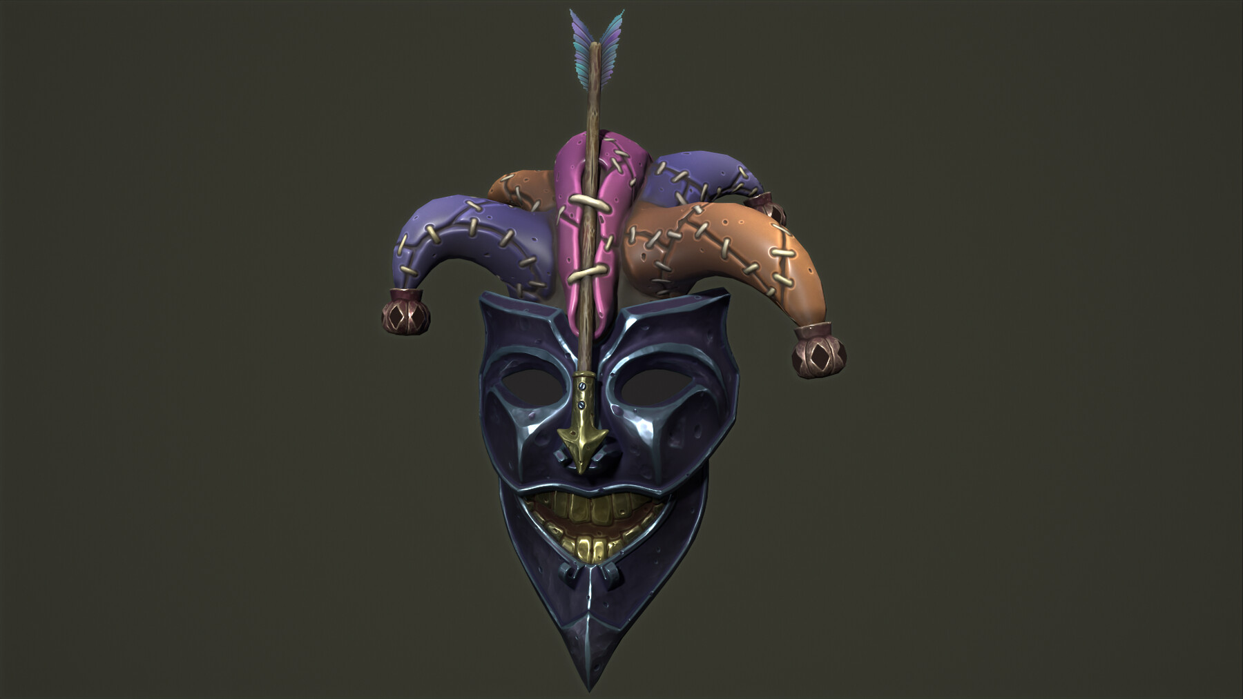 ArtStation - Jester mask | Game Assets