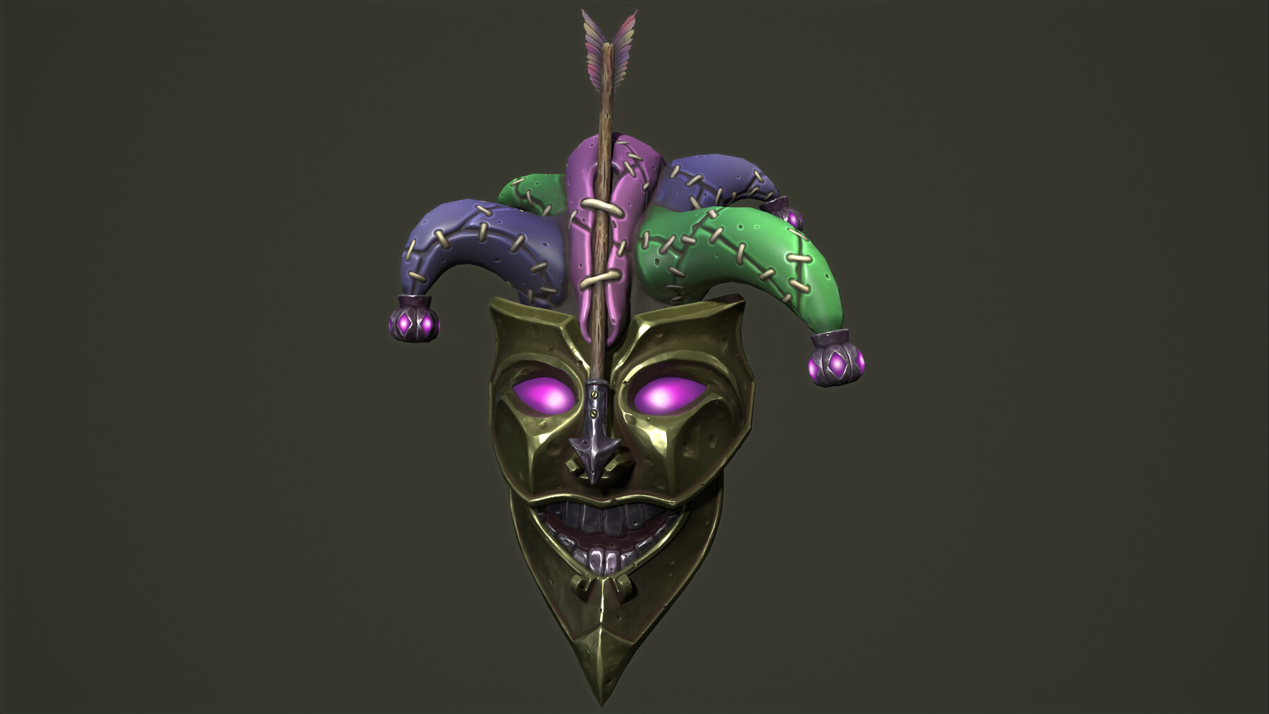 ArtStation - Jester mask | Game Assets