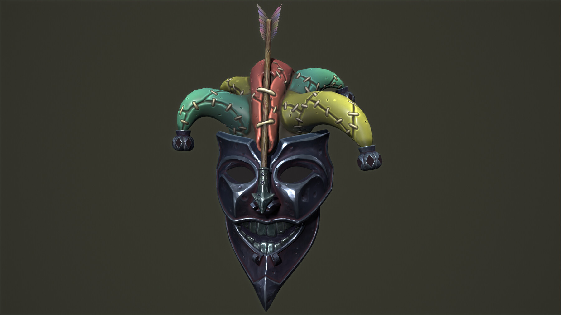 ArtStation - Jester mask | Game Assets