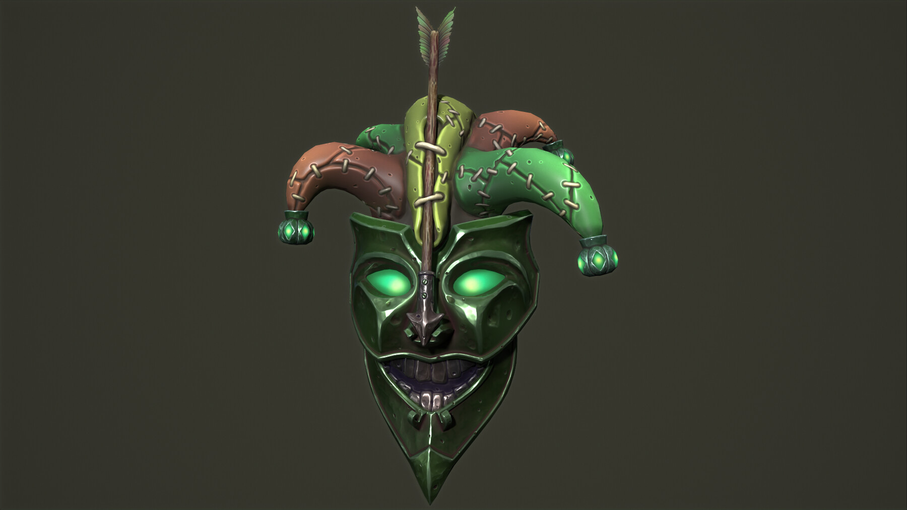 ArtStation - Jester mask | Game Assets